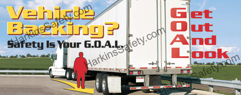 G O A L Get Out And Look 2268 Safety Poster | Harkins Safety