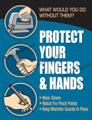 Protect Your Fingers Hands 2239 Safety Poster | Harkins Safety