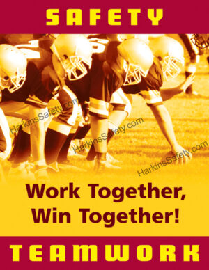 Work Together Win Together 2271 Safety Poster | Harkins Safety