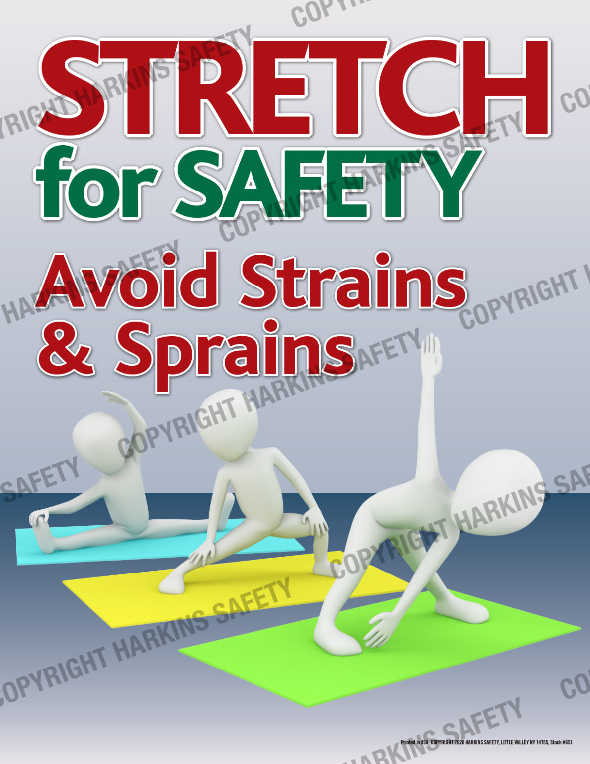 Workplace Ergonomic Safety Posters & Banners | Harkins Safety