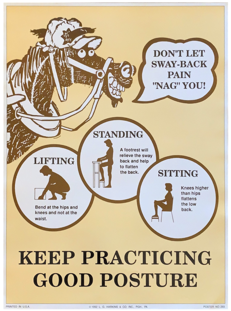 Keep Practicing Good Posture Poster Gloss Paper 17 X 22 Safety Poster ...