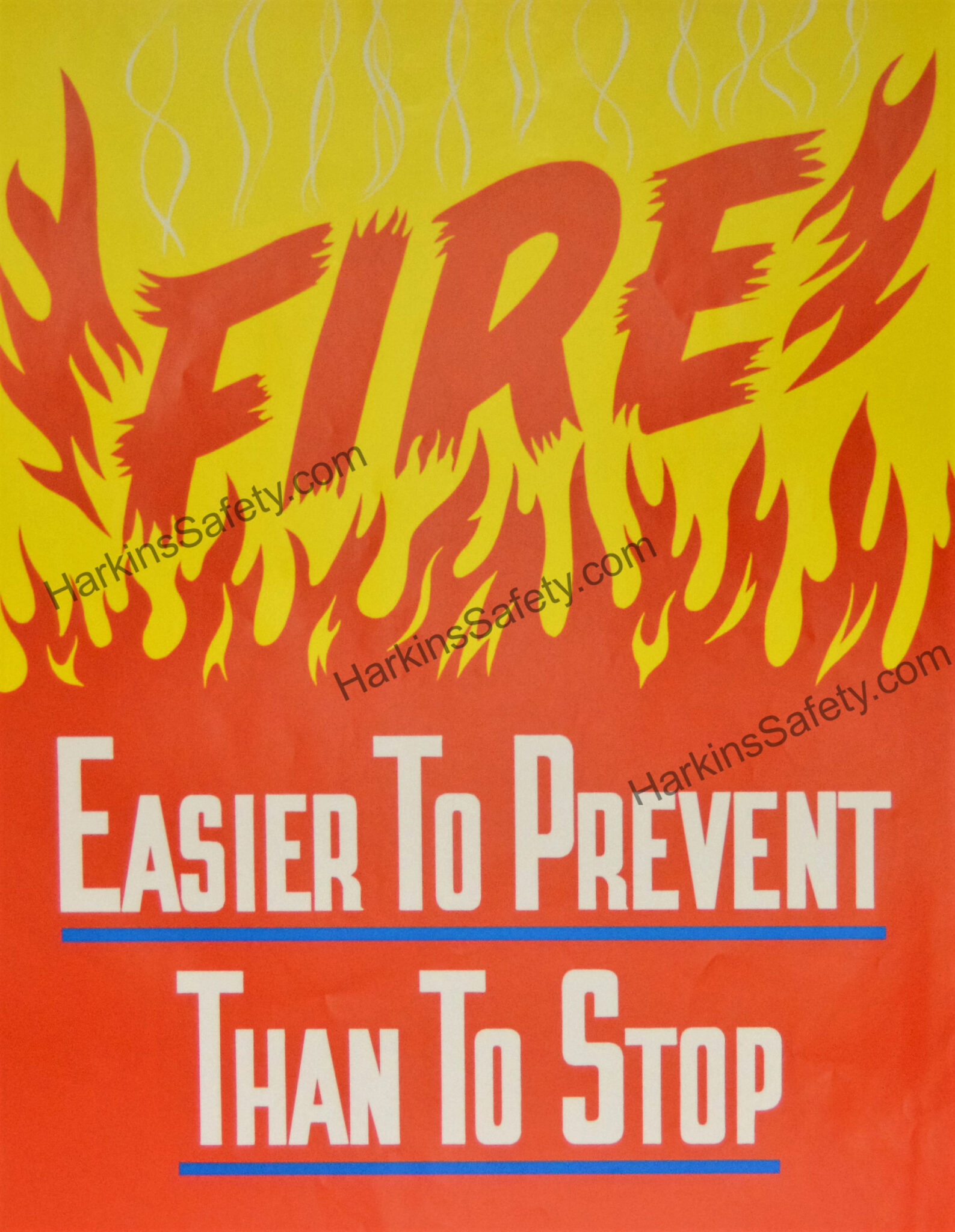 Fire Easier To Prevent Poster - Gloss Paper (17" x 22") | PT170 ...