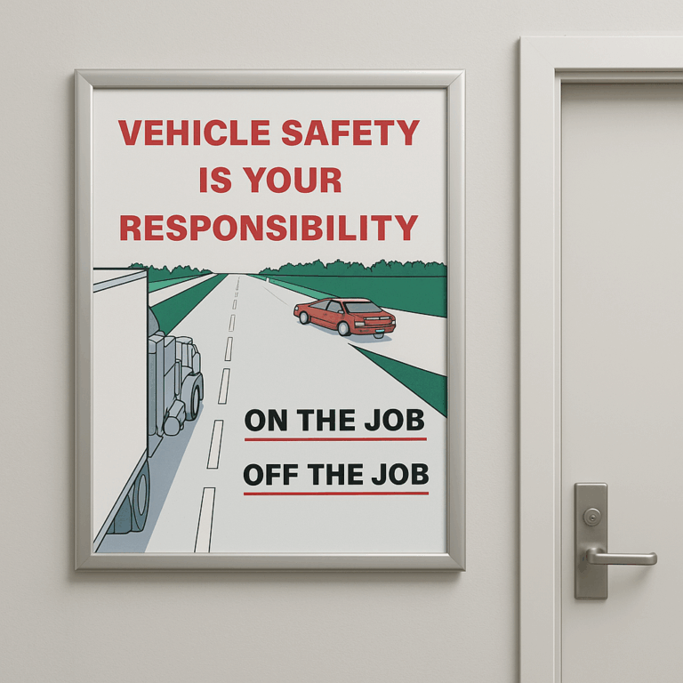 Vehicle Safety Poster Gloss Paper 17 X 22 Safety Poster | Harkins Safety