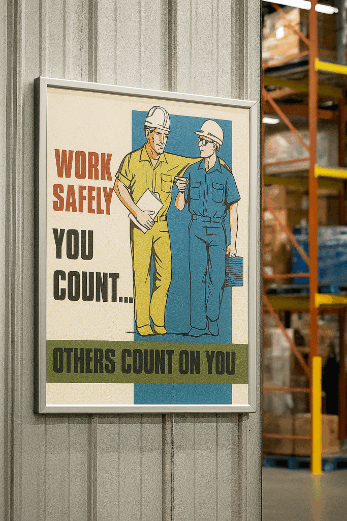 Work Safely You Count Poster Gloss Paper 17 X 22 Safety Poster ...